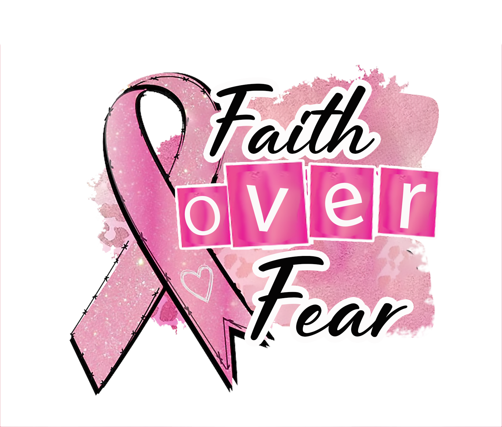 DTF Transfer, Faith Over Fear | Ready to Press Transfers – iDezign ...